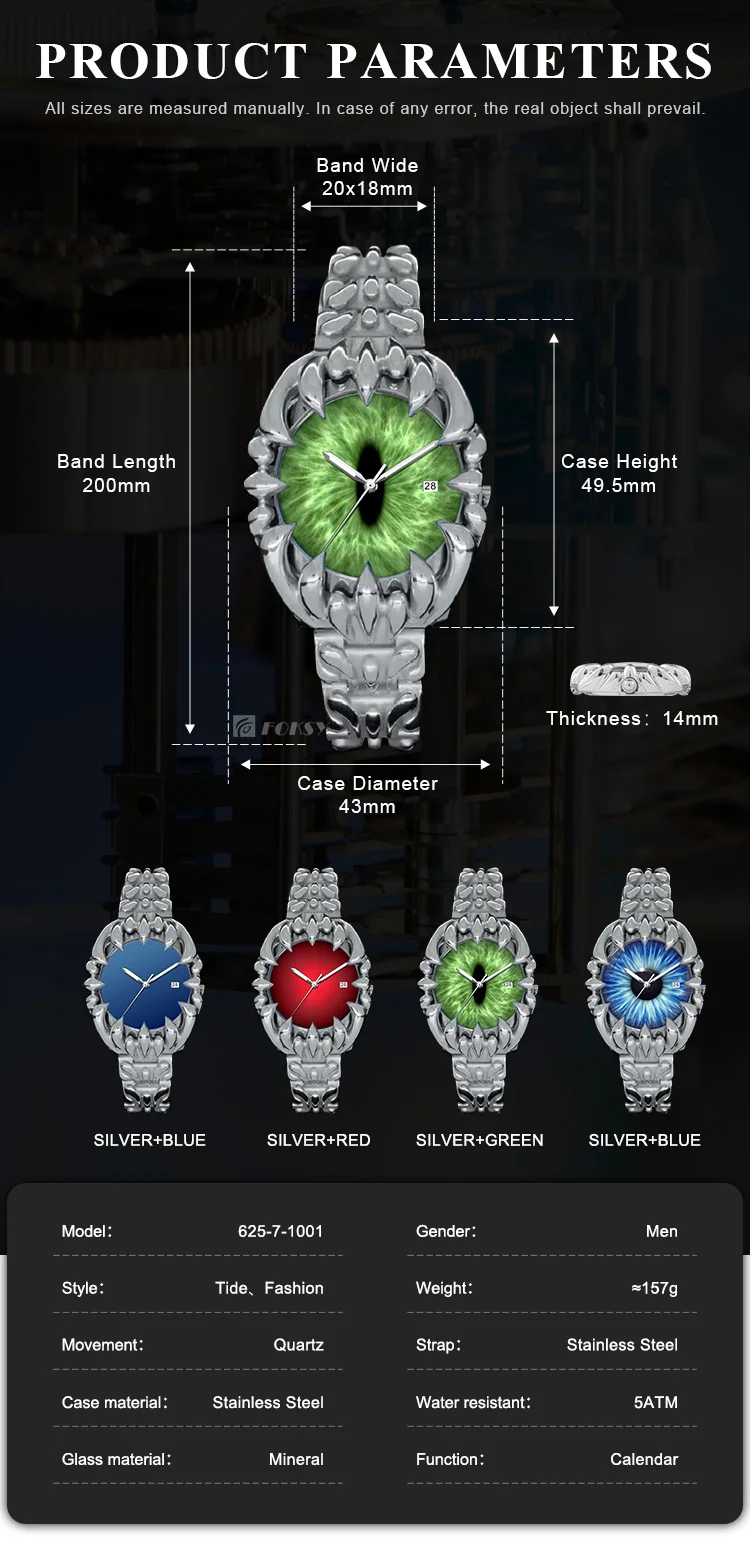 New Design Oem Strange Twisted Claw Unique Stainless Steel Luxury ...