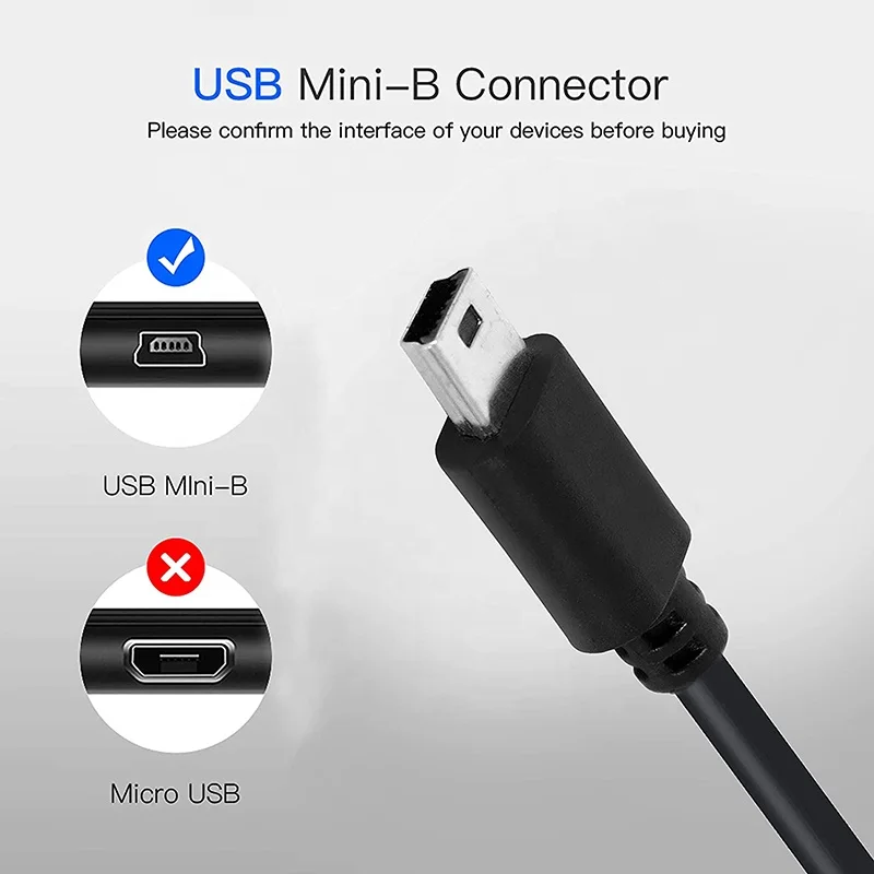 USB 2.0 Type a Female to Mini USB B 5 Pin 5-Pin Male OTG Adapter Cable ...