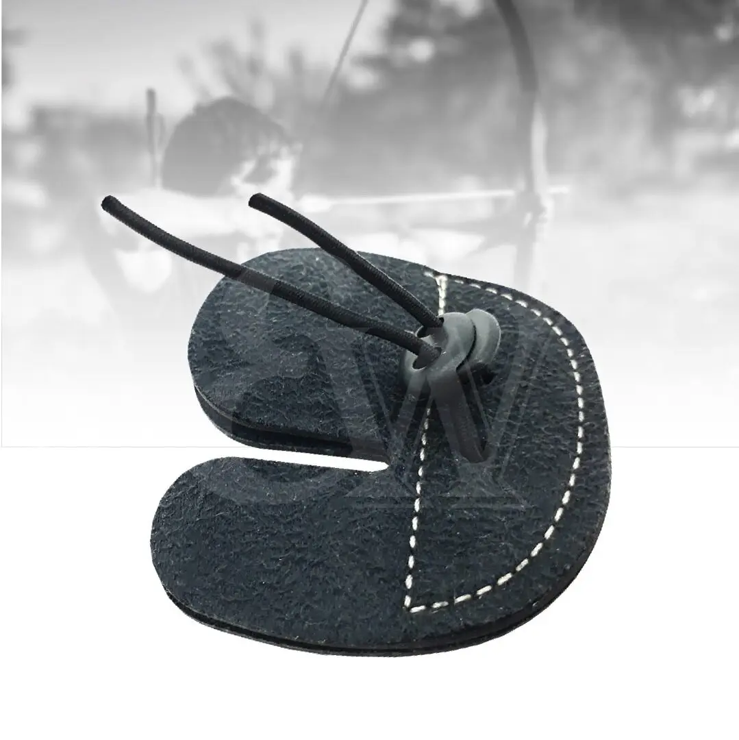 High Quality 100% Real Genuine Cow Leather Finger Tab Guard Protector ...