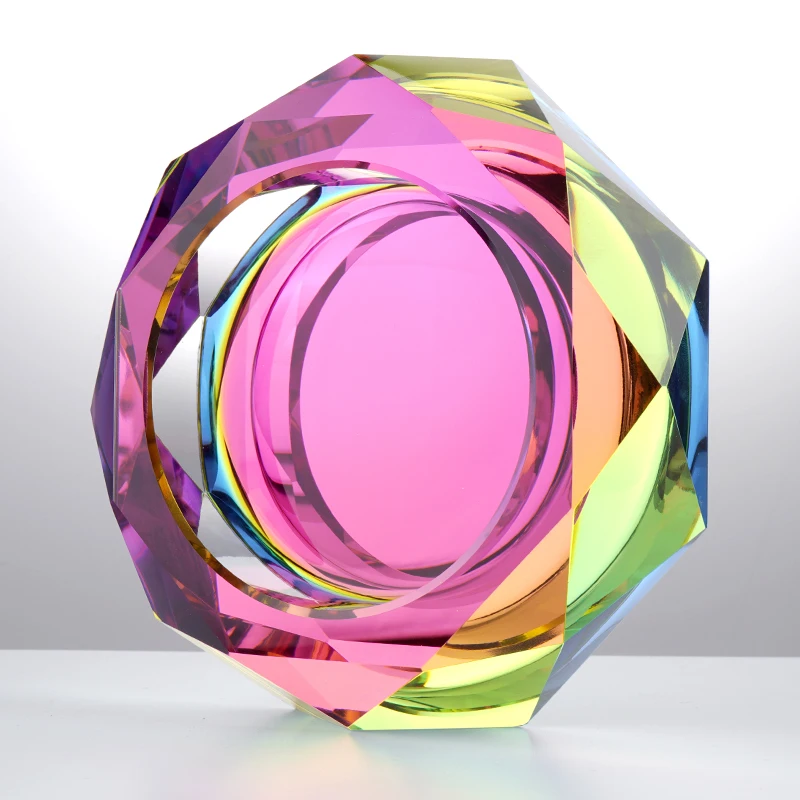 Cigarettes Cigars Octagon Large Rainbow Glass Pocket Coating Crystal ...