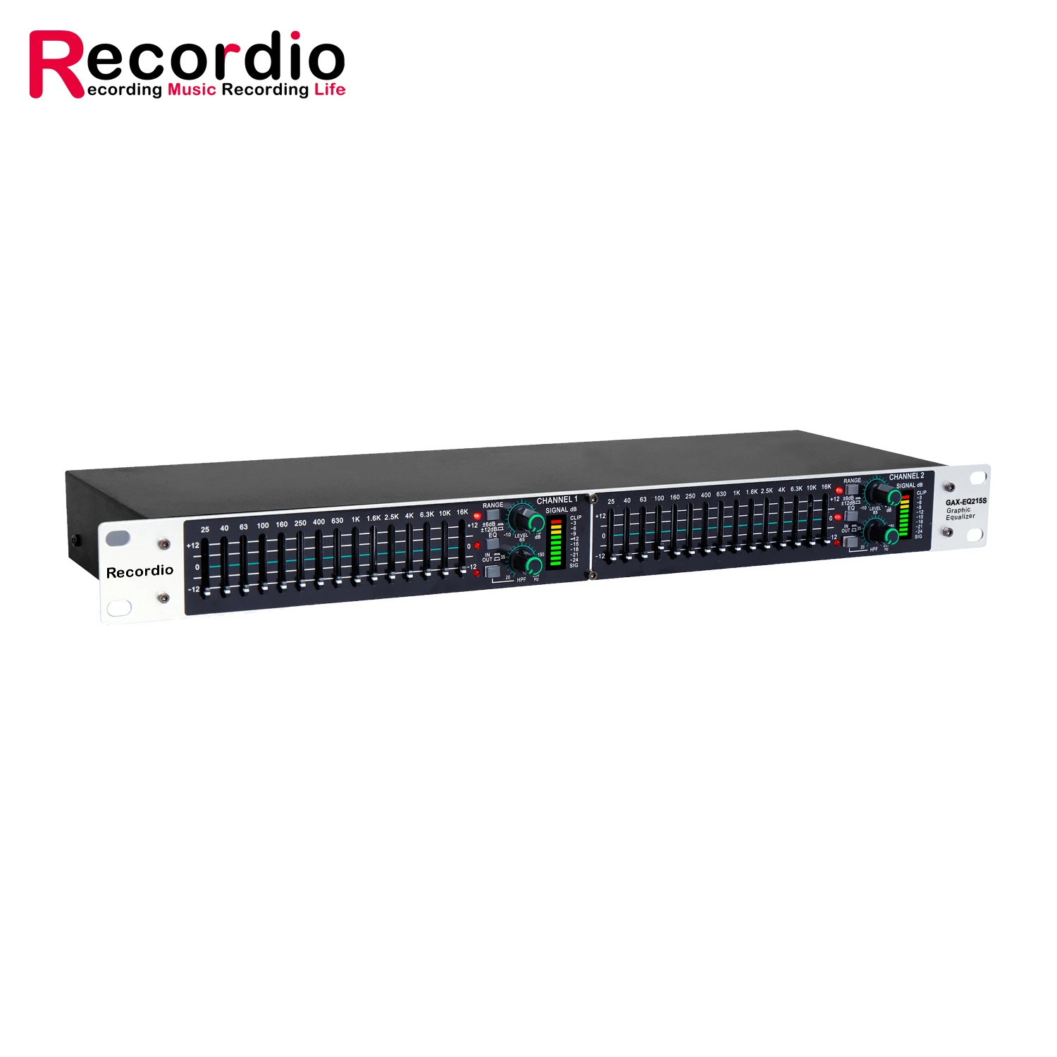 GAX-EQ215S Dual 15-Segment Graphic Equalizer for Professional Audio ...