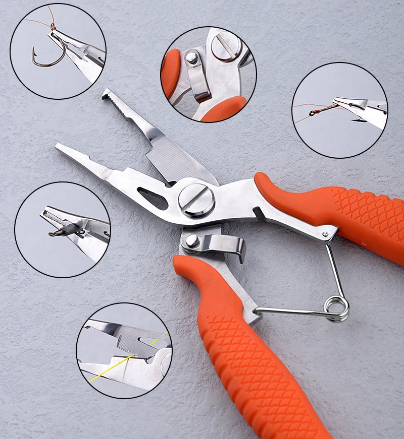X408l Newest Stainless Steel Braided Line Cutter Opening Jaws Mini Split Ring Pliers - Buy ...