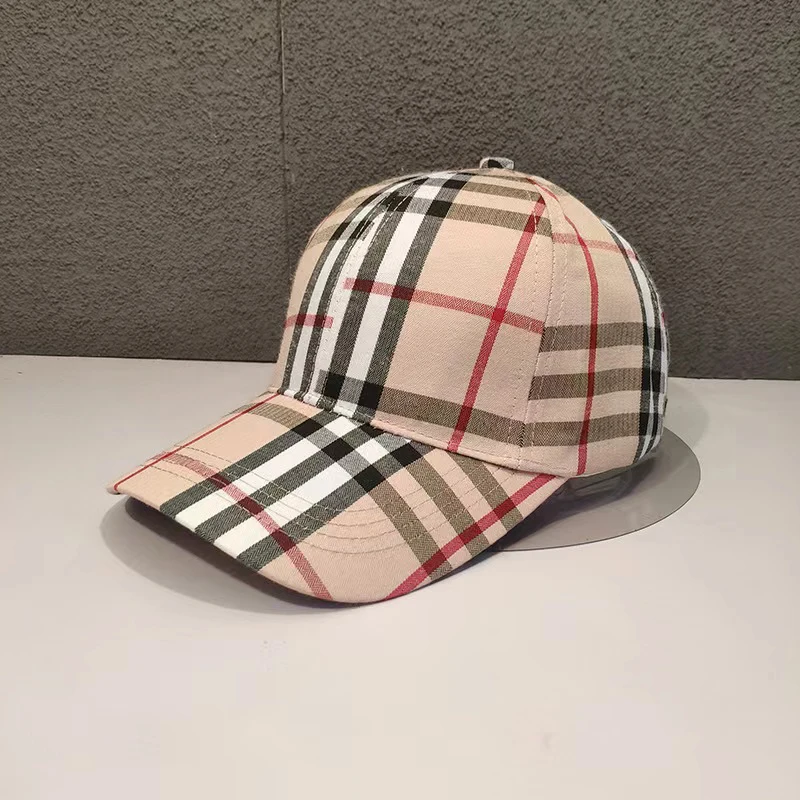 Fashion Design Baseball Cap Check Pattern Caps And Hats - Buy Baseball ...