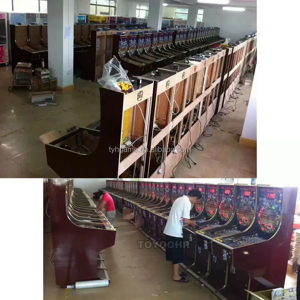 Arcade Machine Cabinet Coin Pusher - 5 Balls Pinball Game