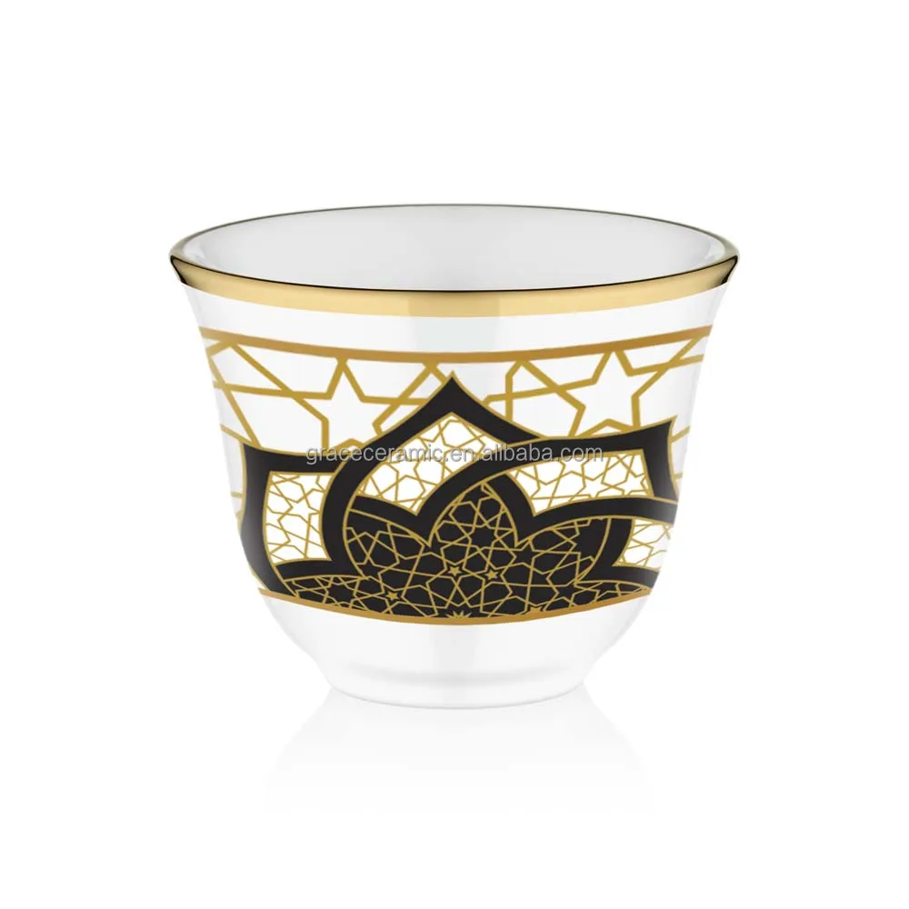 6pcs12pcs Luxury Modern Turkish Arabic Ethiopian Coffee Fine Porcelain ...