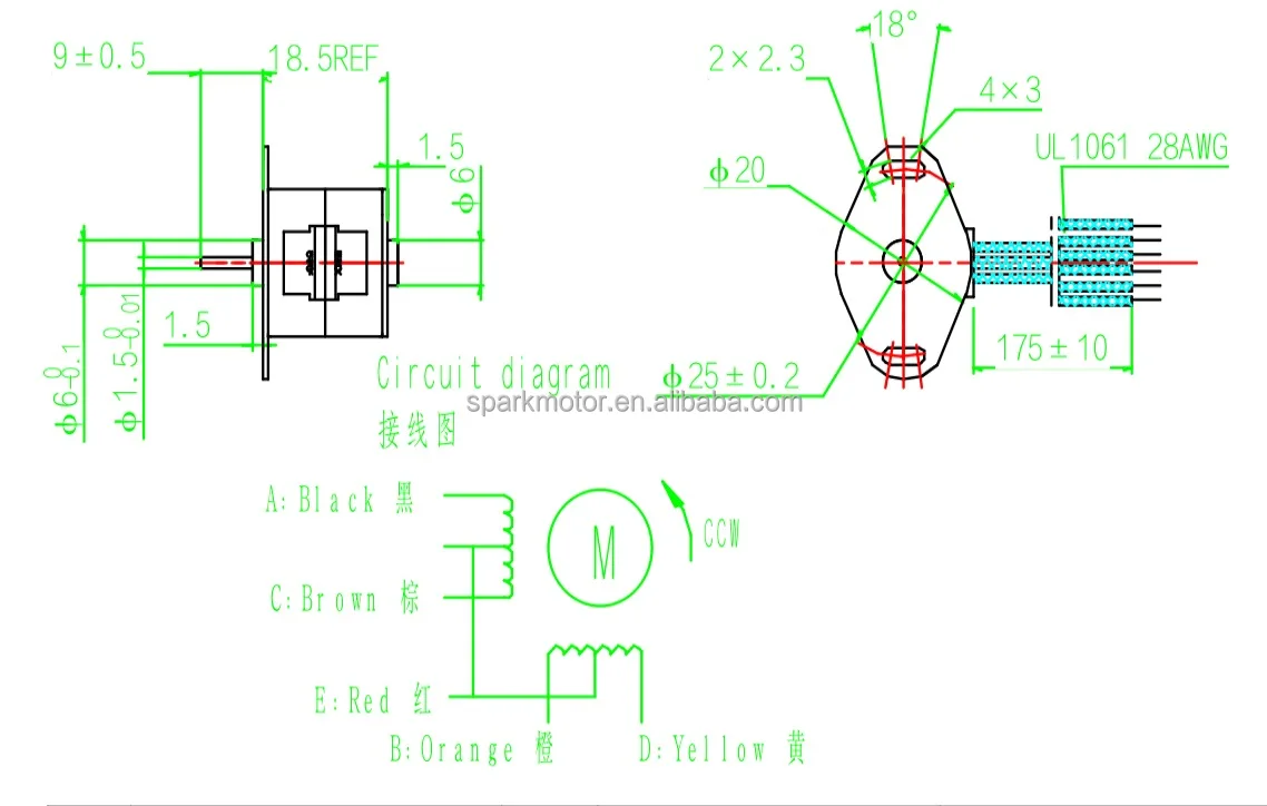 20mm Pm Stepper Motor Low Vibration For Smart Lock/valve Control ...