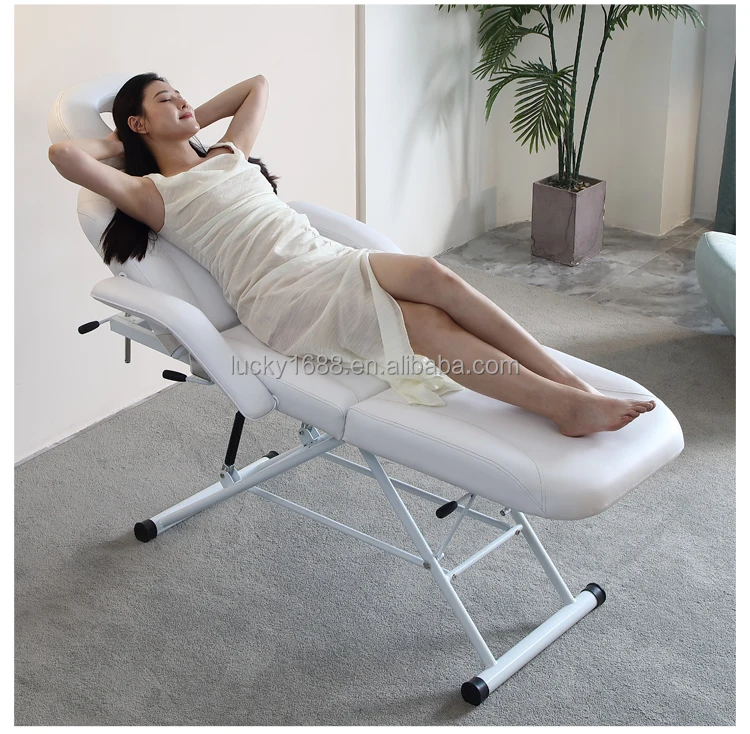 Multifunctional Cheap Fold Up Spa Facial Massage Table Curved Lash Bed ...