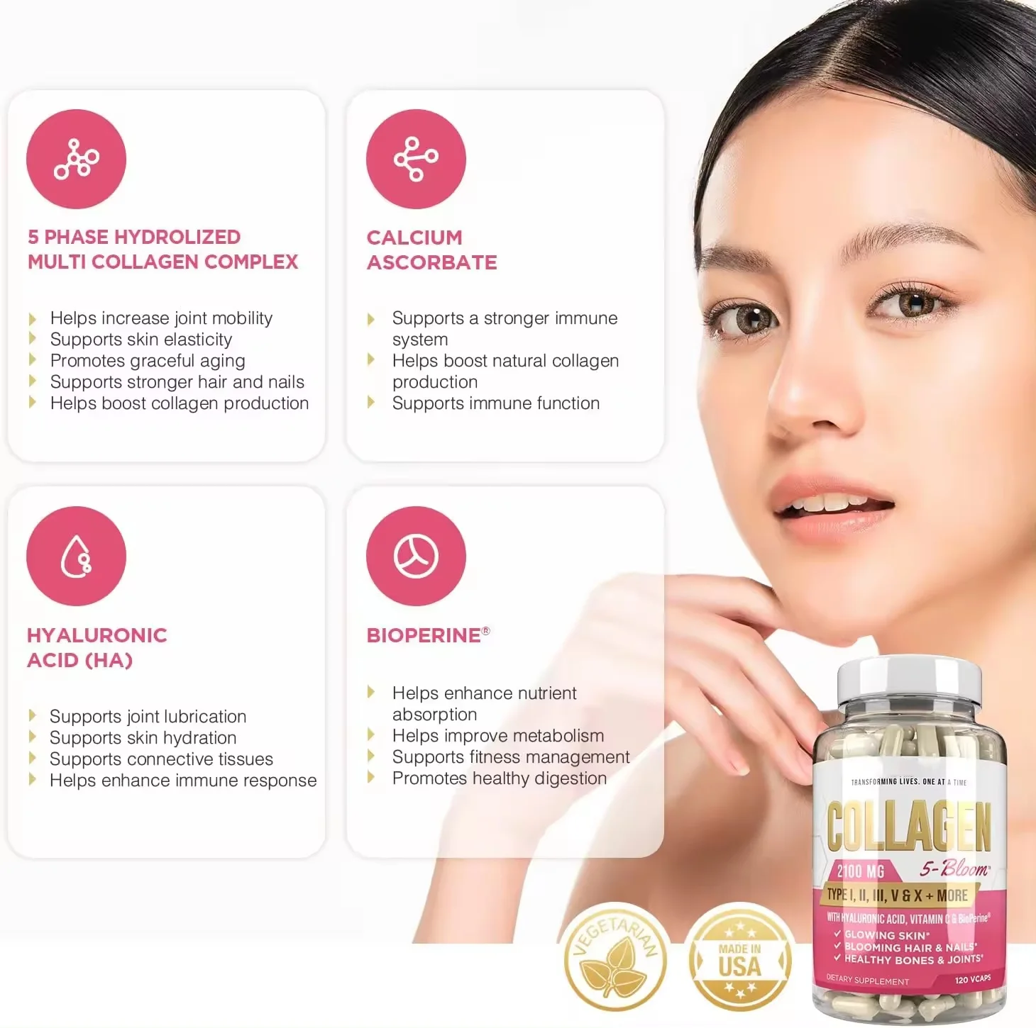 Face Vitamin Capsule Collagen Supplement Collagen Soft Capsules Skin ...