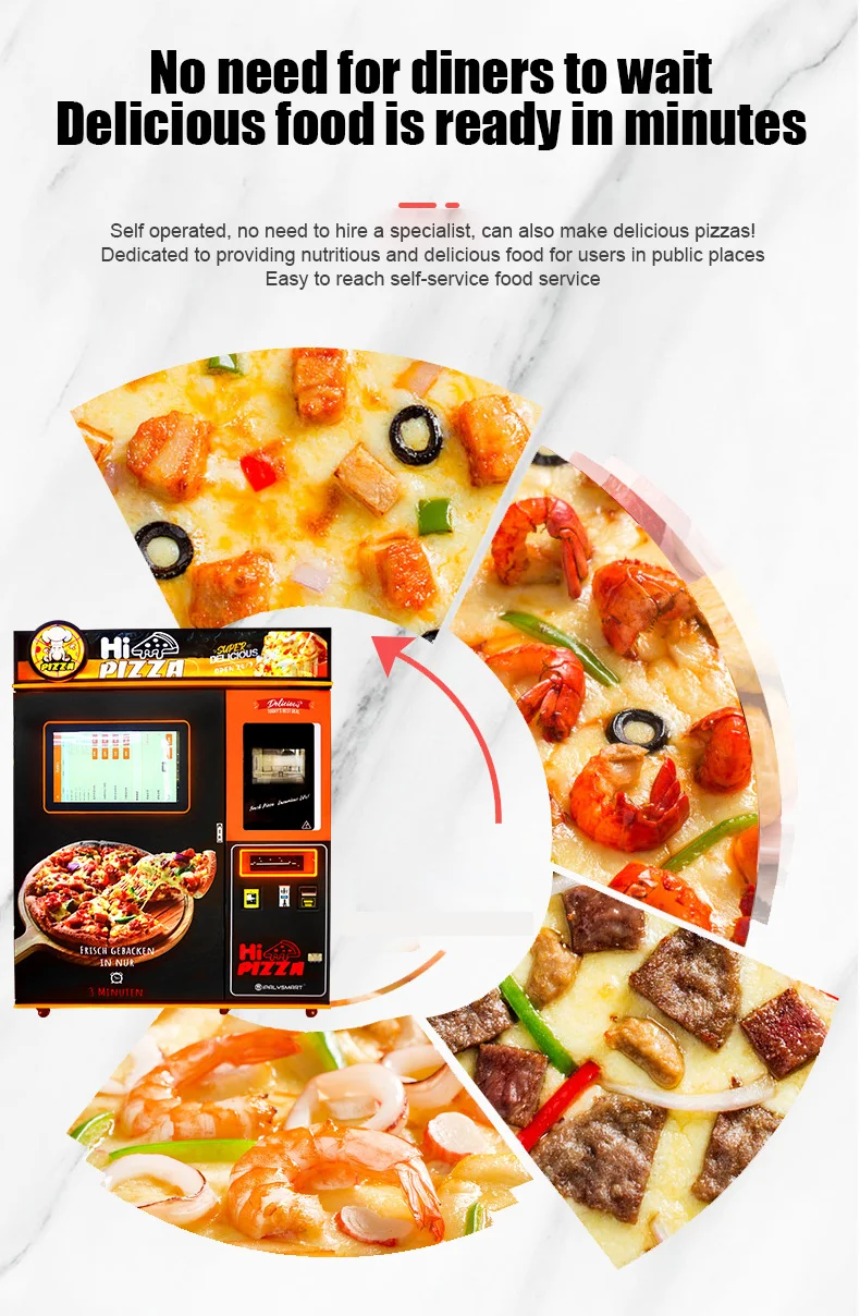 Pizza Making Machine Fully Automatic Pizza Vending Machine Fresh Pizza ...