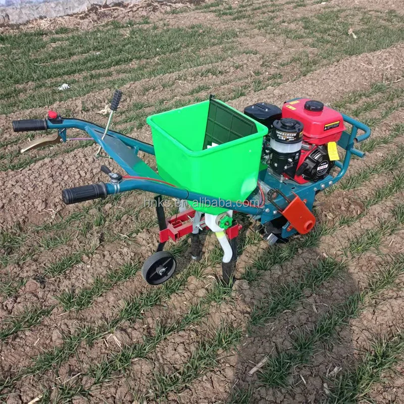 Farm diesel Engine Corn Precise Seeder and Fertilizer Planter Walk ...