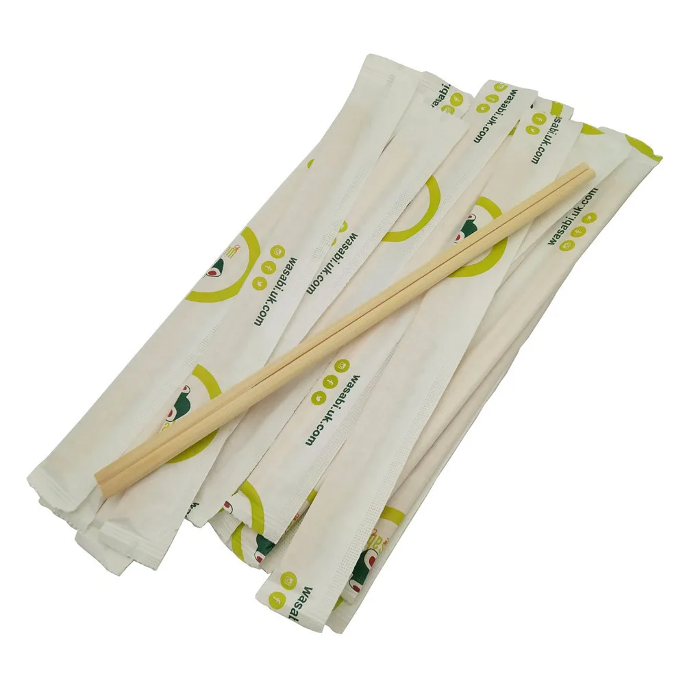 Bulk Chinese Custom Logo 23cm Long Tensoge Bamboo Chopstick