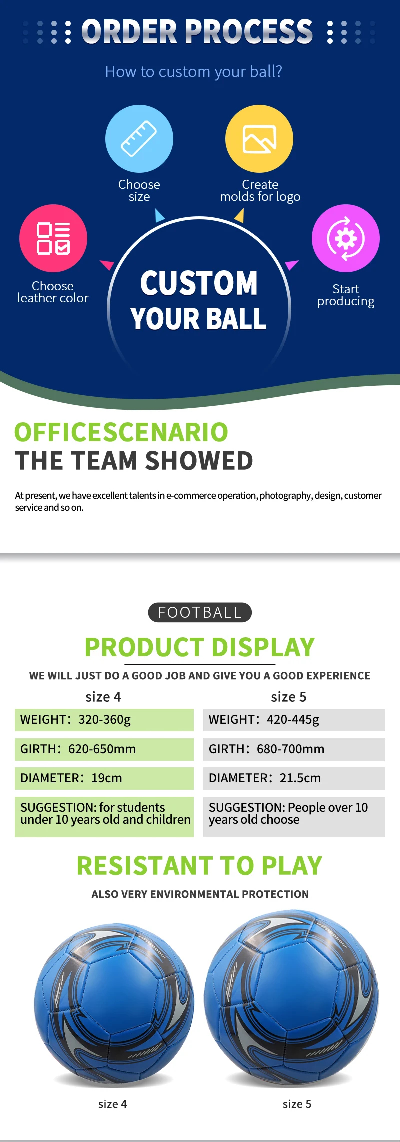 Pakistan Promotional Street Soccer Ball - Eco-Friendly Footballs