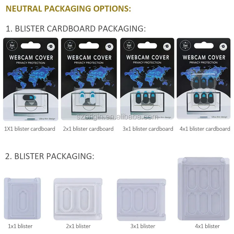 Custom Logo Laptop Webcam Cover Slider Webcam Privacy Cover Sticker ...