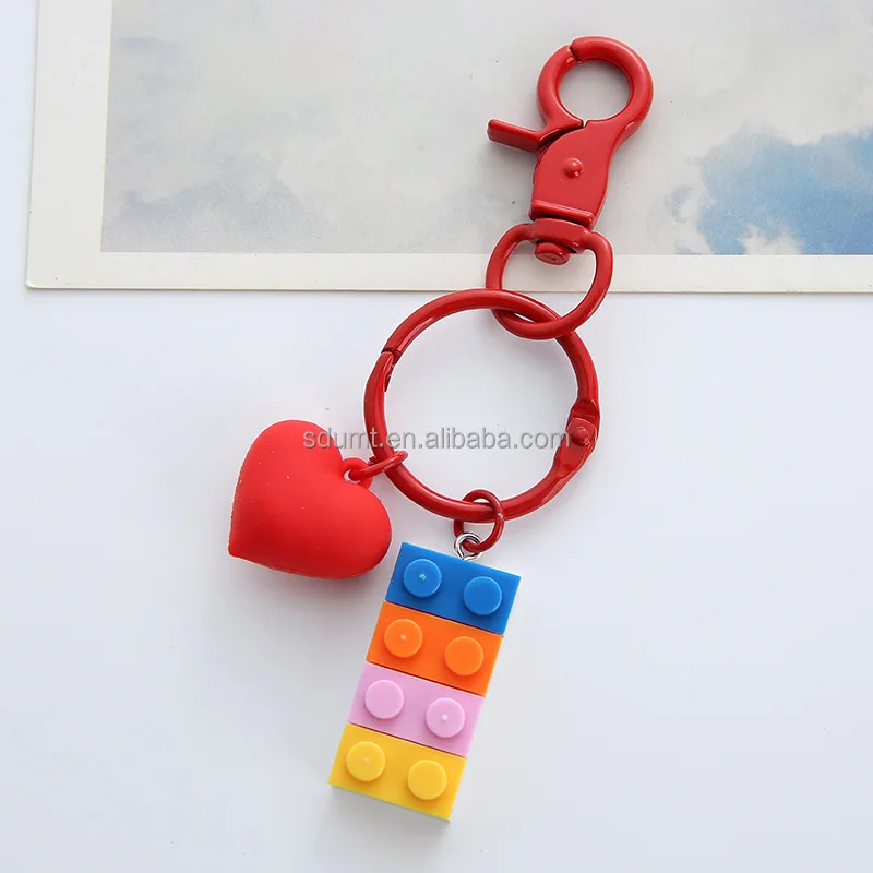 Key Chain Valentines Day Keychain Cute Heart Key Chain Keyring Bag ...