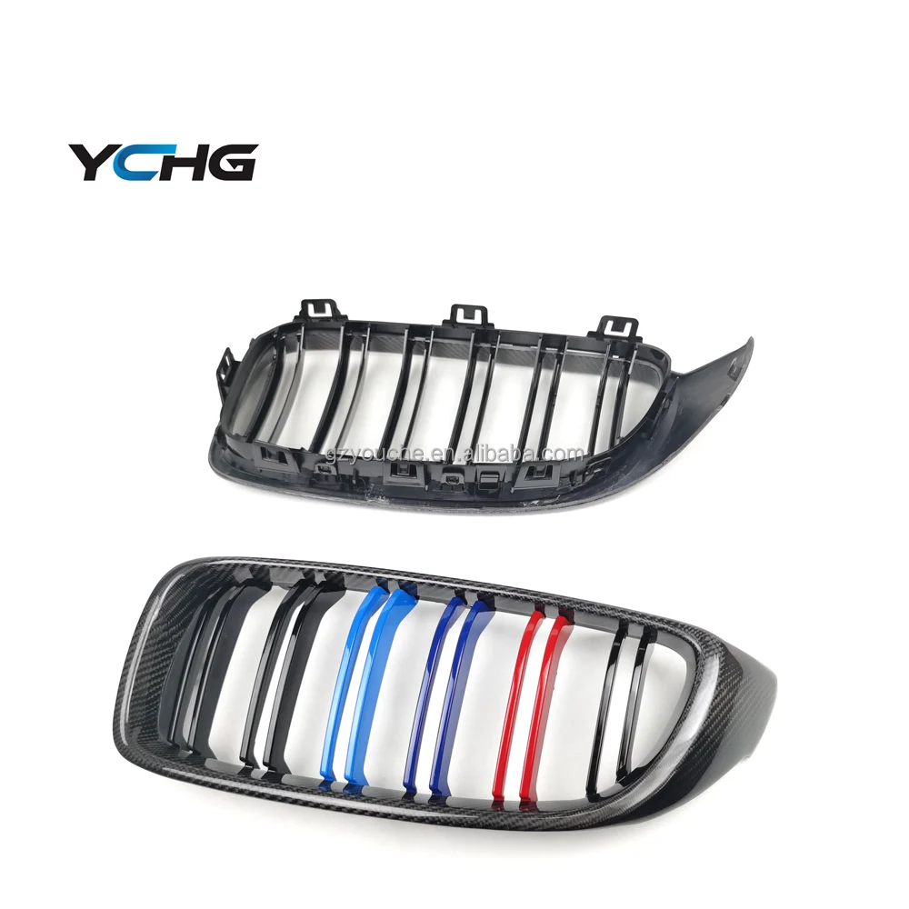 M3 F80 M4 F82 F83 F32 F33 F36 Real Carbon Fiber M Color Front Bumper ...