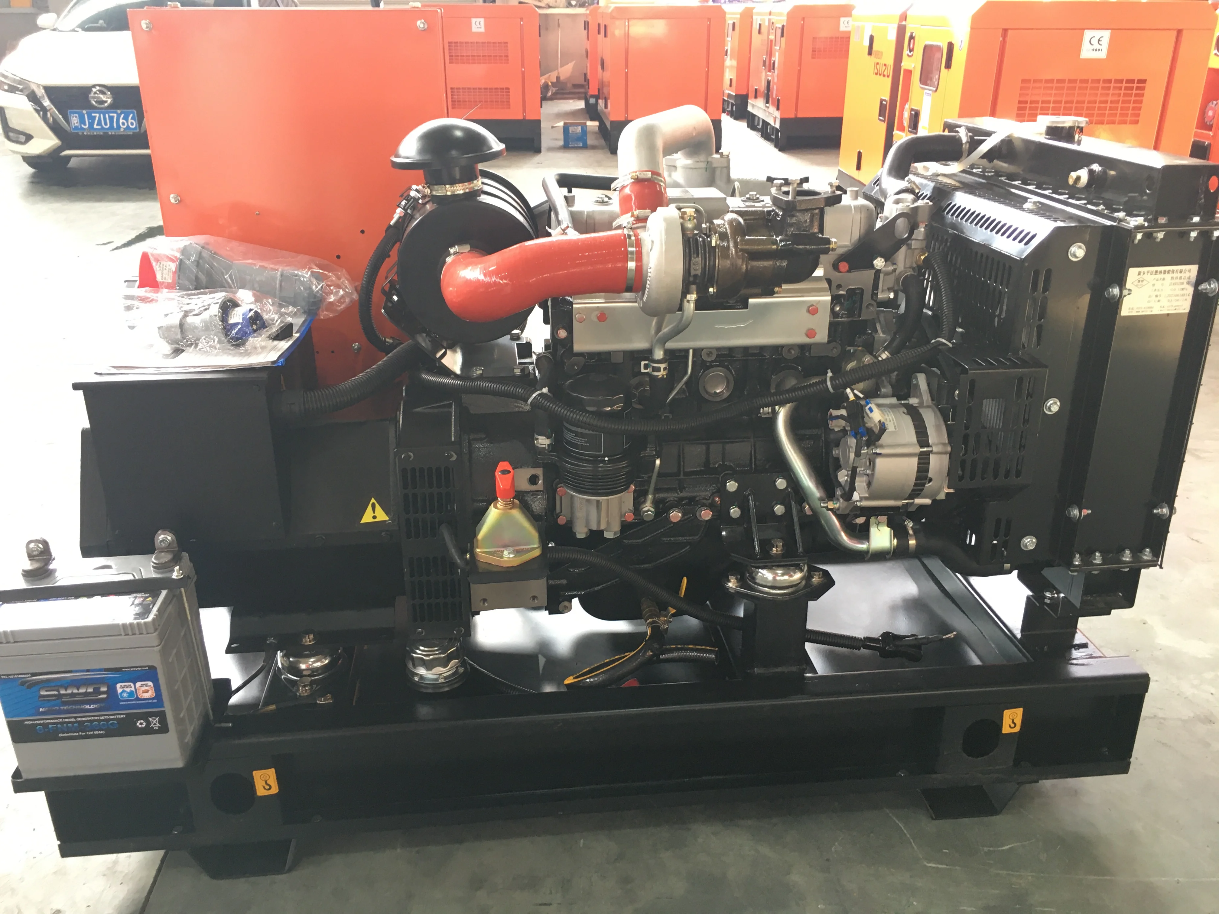 Open Type Diesel Generator With Japanese Engine 16kw 24kw 32kw Water ...