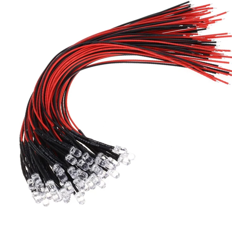 3mm 5mm Prewired LED Diodes - RGB Dual Color High Brightness