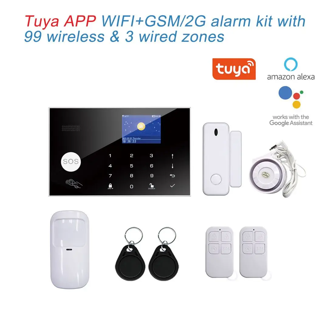 Wifi Gsm Alarm System Wireless Tuya Smart Alarm System Home Security ...