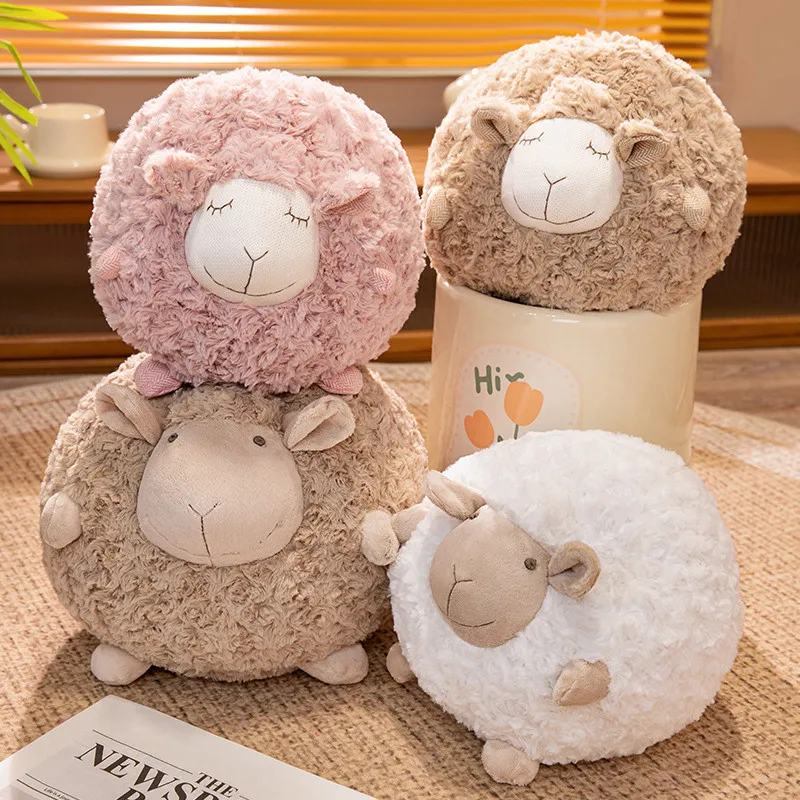 New Design Soft Sheep Animal Plush Toy Fluffy Cute Stuffed Sheep Pillow ...