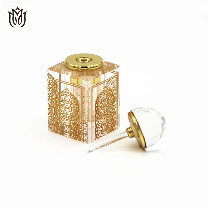 Oem Luxury Crystal Cap Attar 3ml 6ml Oud Oil Tola Sandblasting Crystal ...