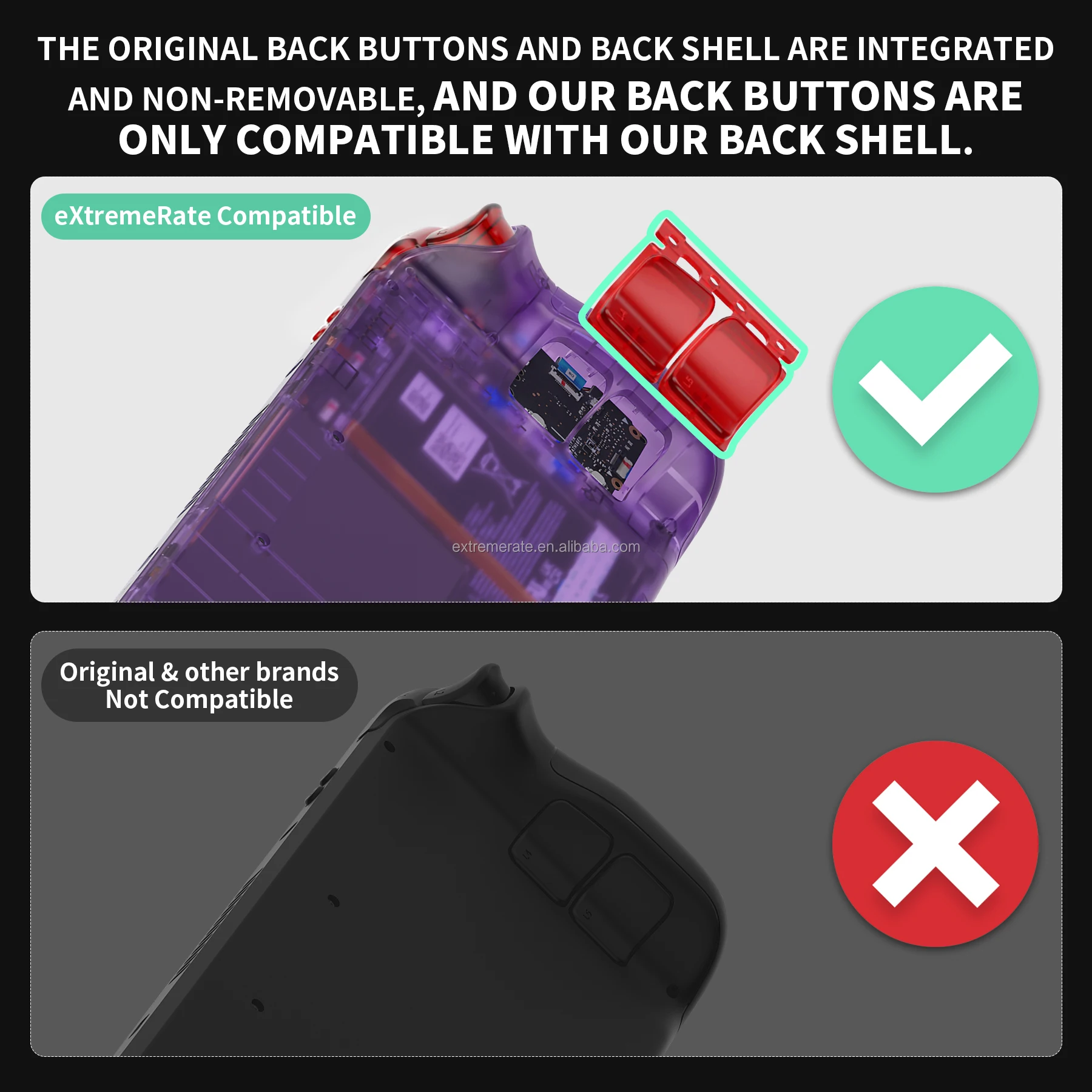 Extremerate Custom Replacement Buttons for Steam Deck LCD