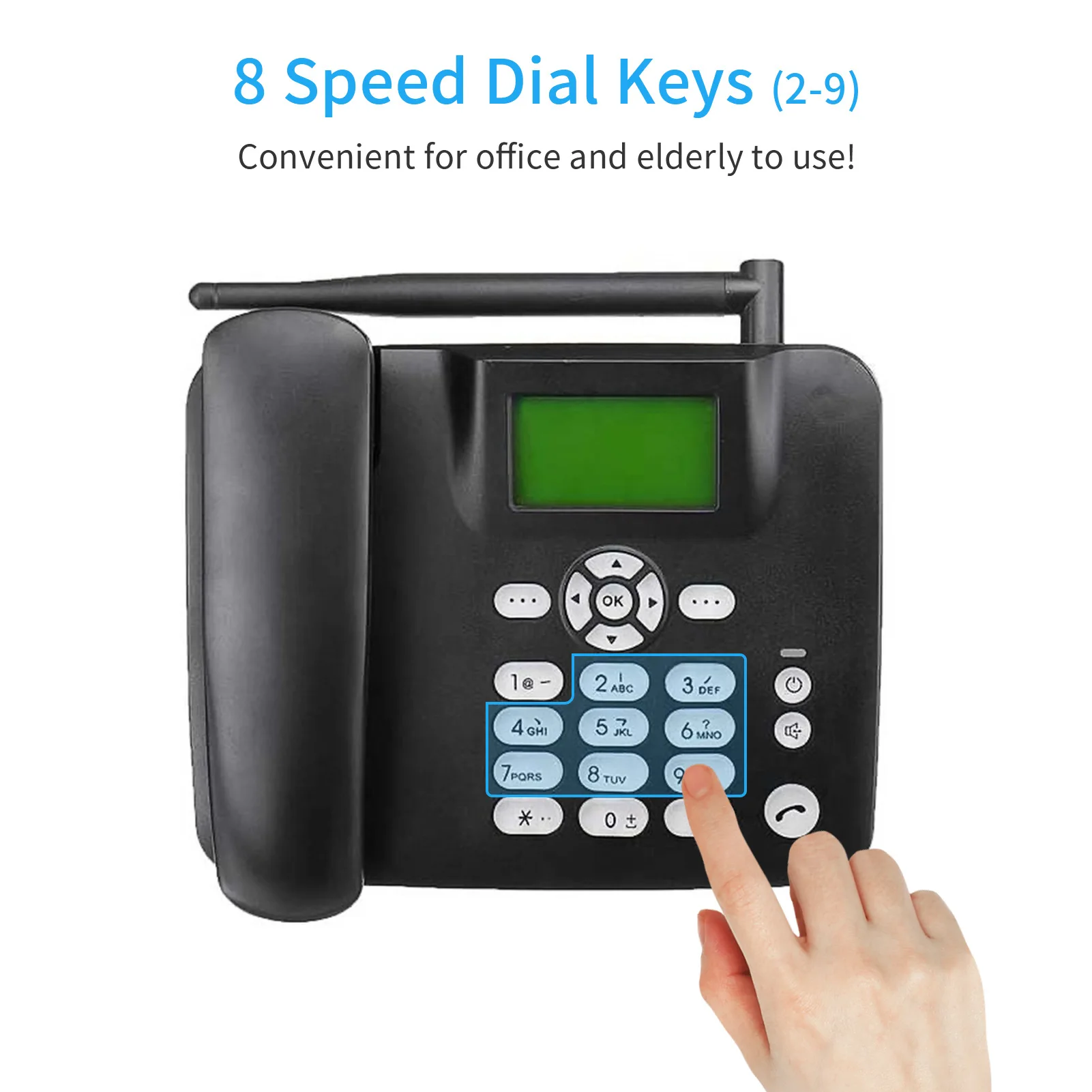 Dual SIM GSM Fixed Wireless Desk Phone 850/900/1800/1900MHz - Factory ...