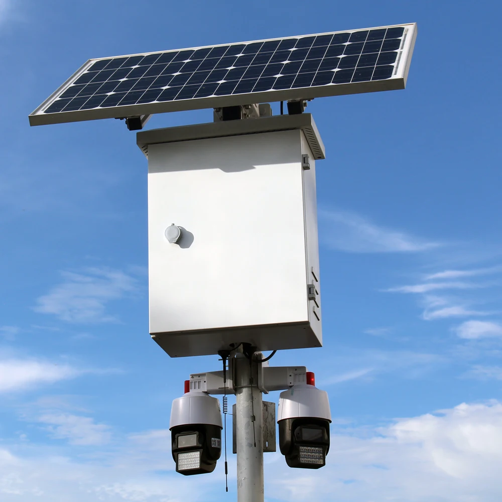 Wireless Building Site Farm Cctv Charging Surveillance On App Solar ...