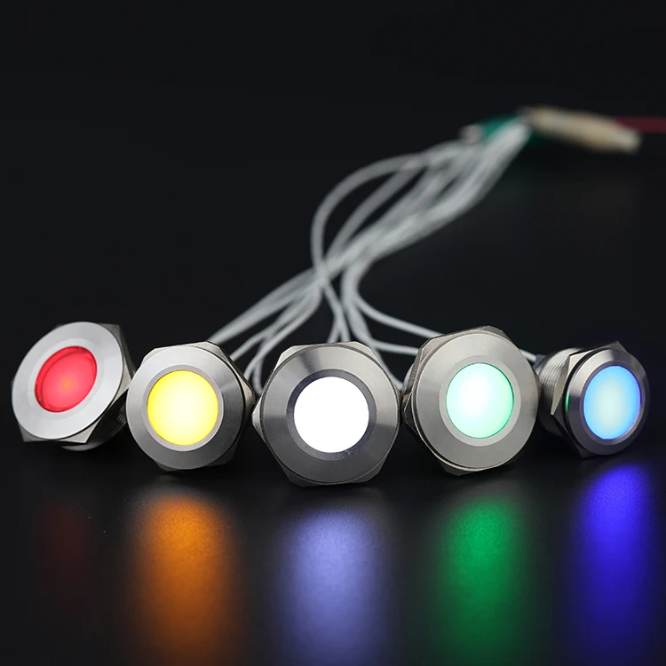 22mm Led Flashing Alarm Buzzer Indicator Light,12v / 24 Volt Signal ...