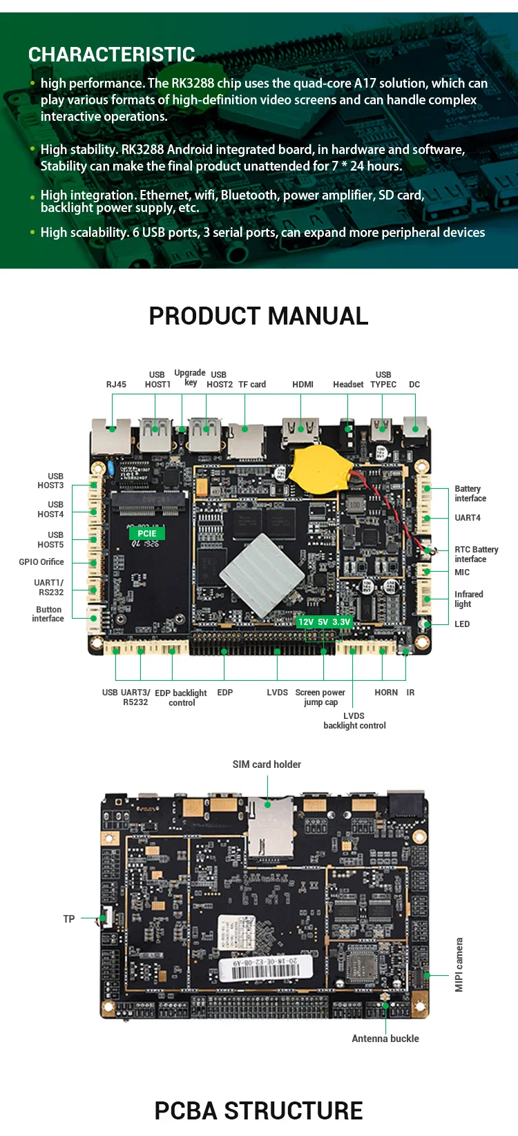 Wholesale Customization Android 7.1 4G PCB Rk3288 PCBA Board| Alibaba.com