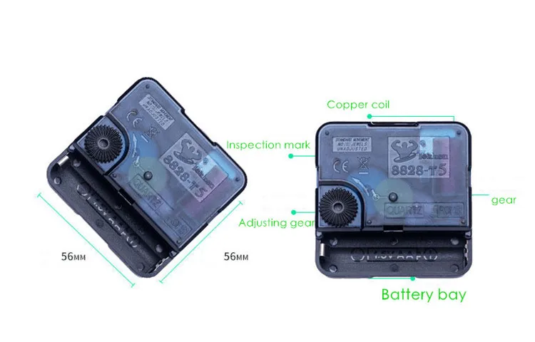 8828-T5 High Torque Movement Quartz Clock Mechanism for DIY