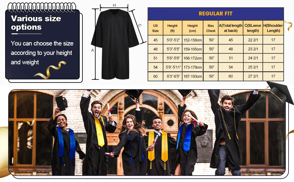 Shop Our Graduation Gowns - Elegant and Durable Options