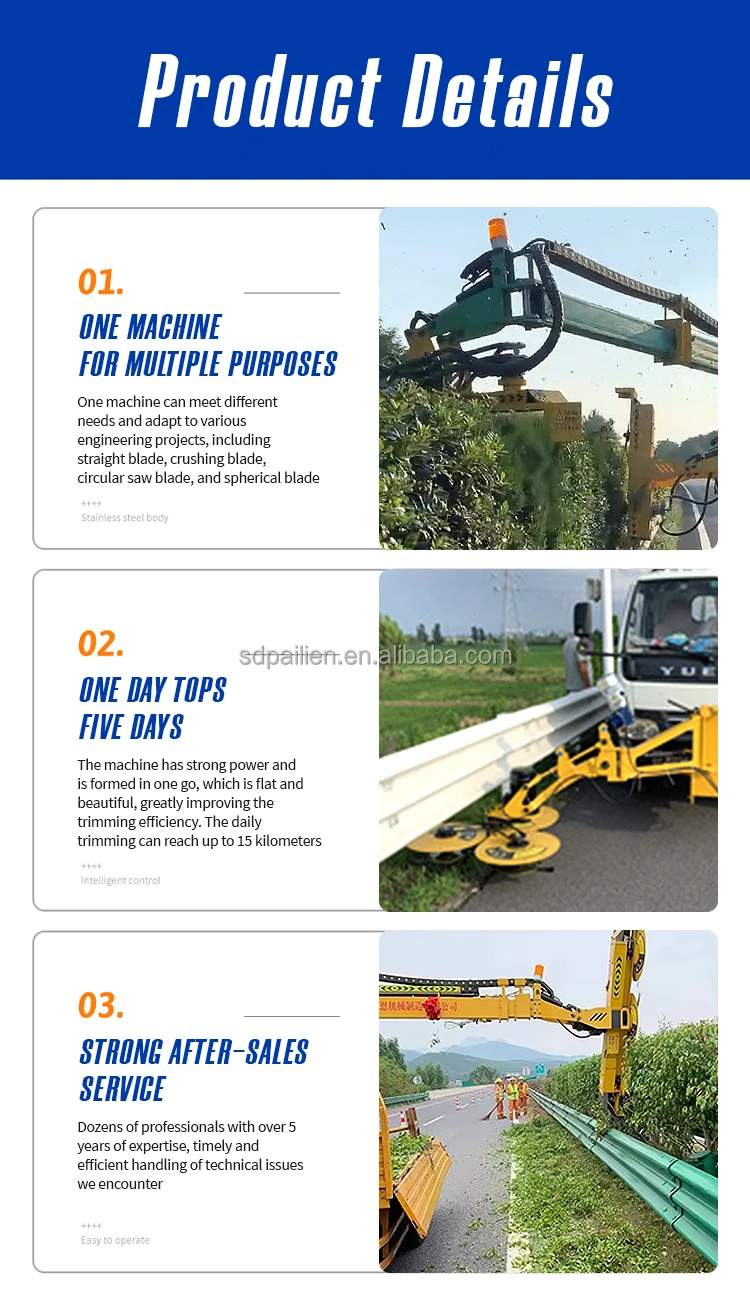 Vehicle-mounted Obstacle Avoidance Mower Highway Guardrail Green Belt ...