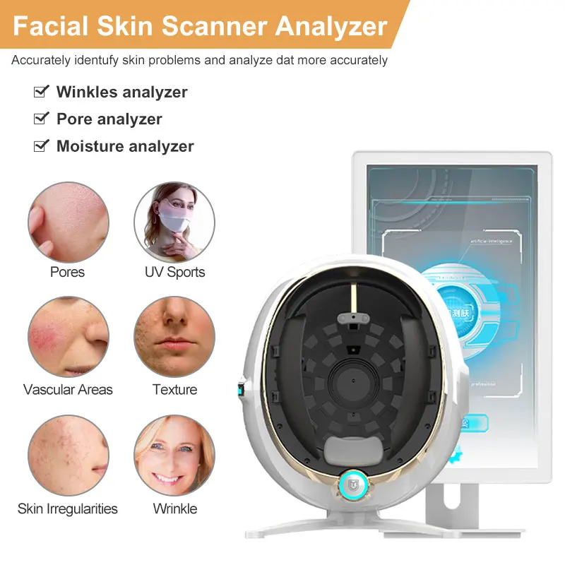Portable 3d Ai Face Skin Diagnostics Analyzer Facial Tester Scanner ...