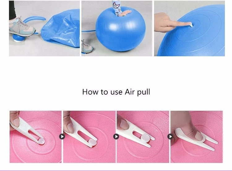 Custom Black PVC Yoga Balls - Eco-Friendly Fitness Gear