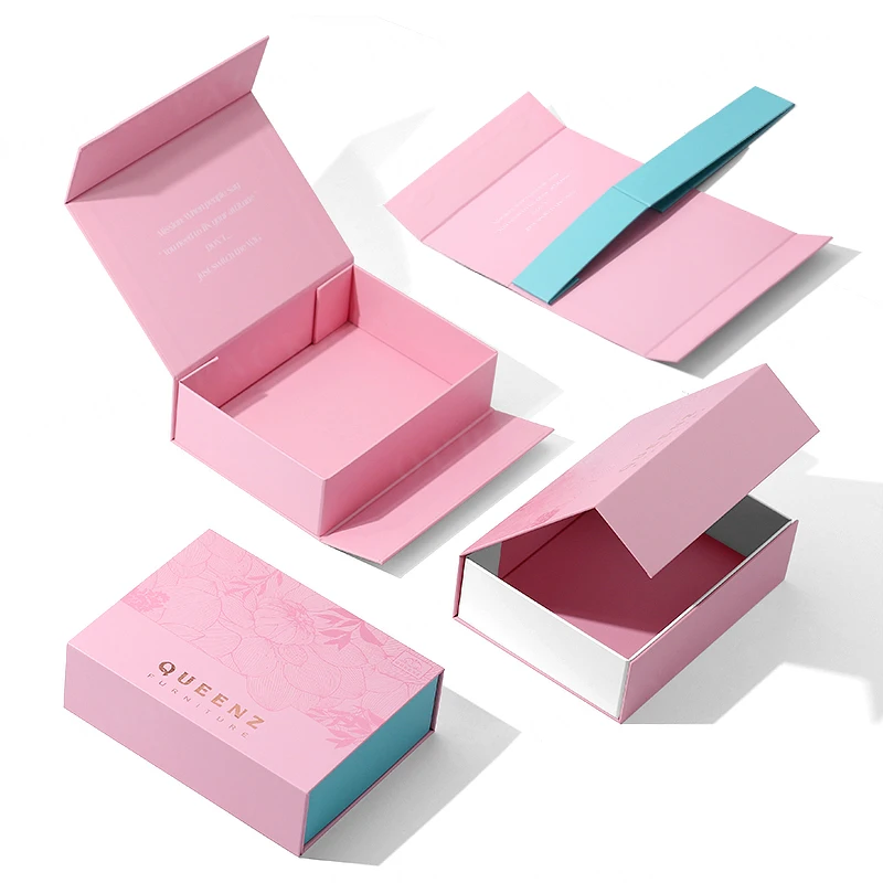 Custom Size Recyclable Cardboard Paper Rigid Magnet Box Packaging ...