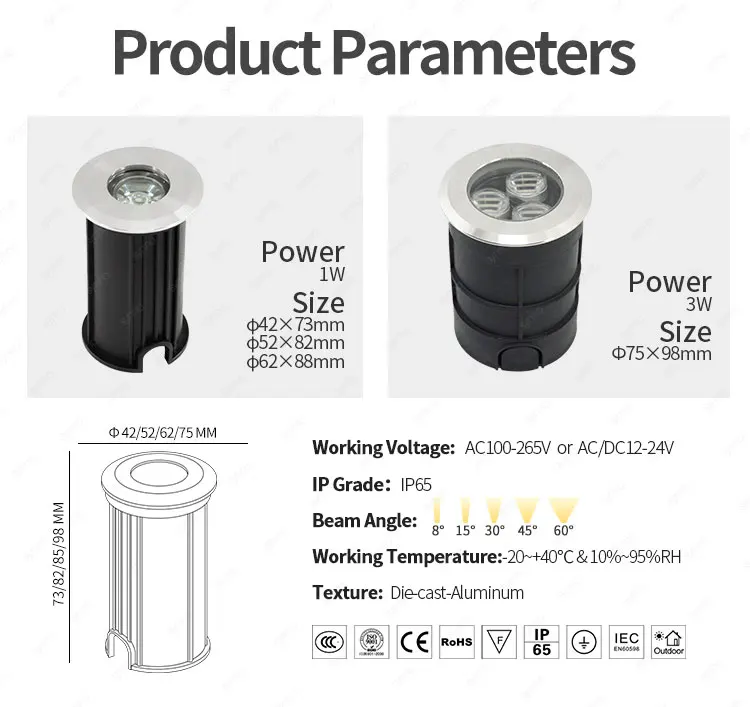 IP67 Waterproof Stainless Steel Outdoor Lighting Solutions