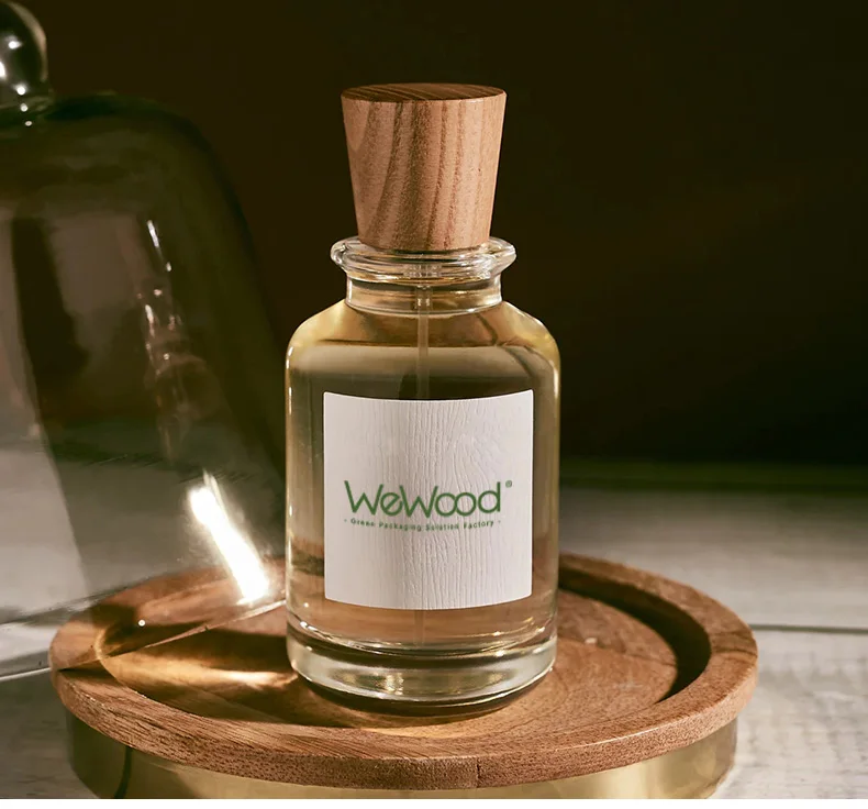 Vietnam Wewood Luxury Cylinder Parfum Cap Glass Perfume Bottle