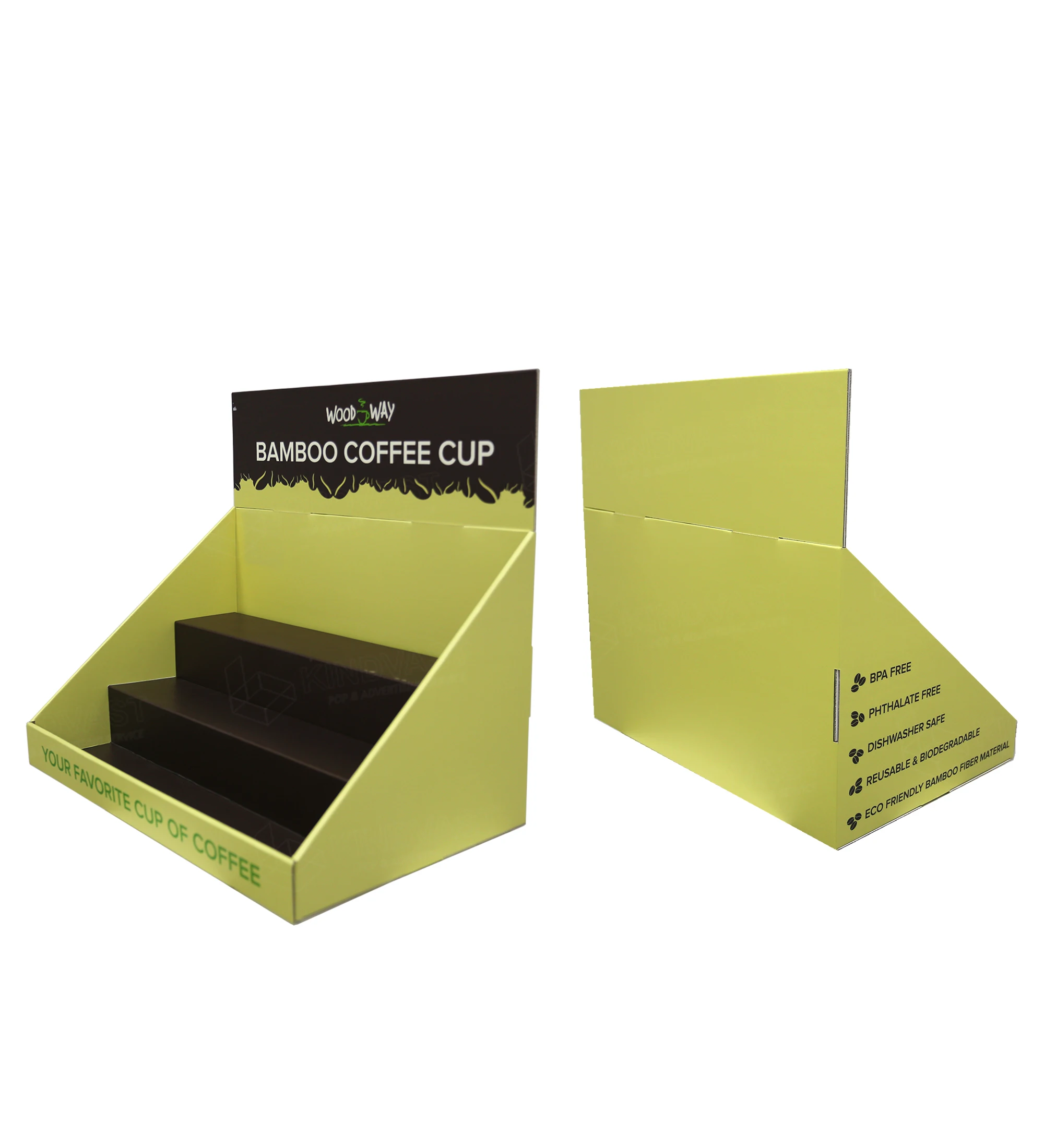 Customized Paper Display Counter Display Corrugated Paper Material ...