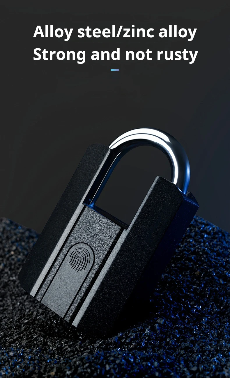 High Quality Finger Print Lock Padlock Dustproof Waterproof Unique ...