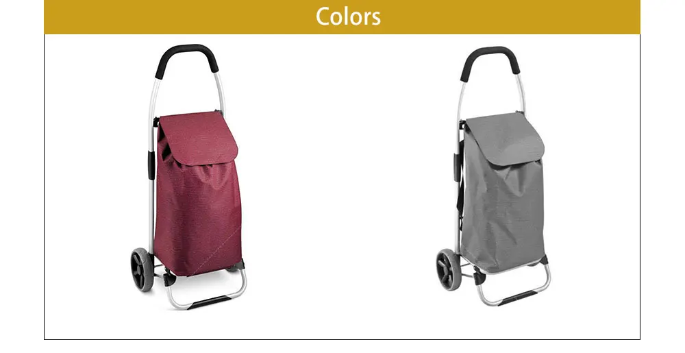 Detachable Collapsible Folding Shopping Cart - 30L Capacity