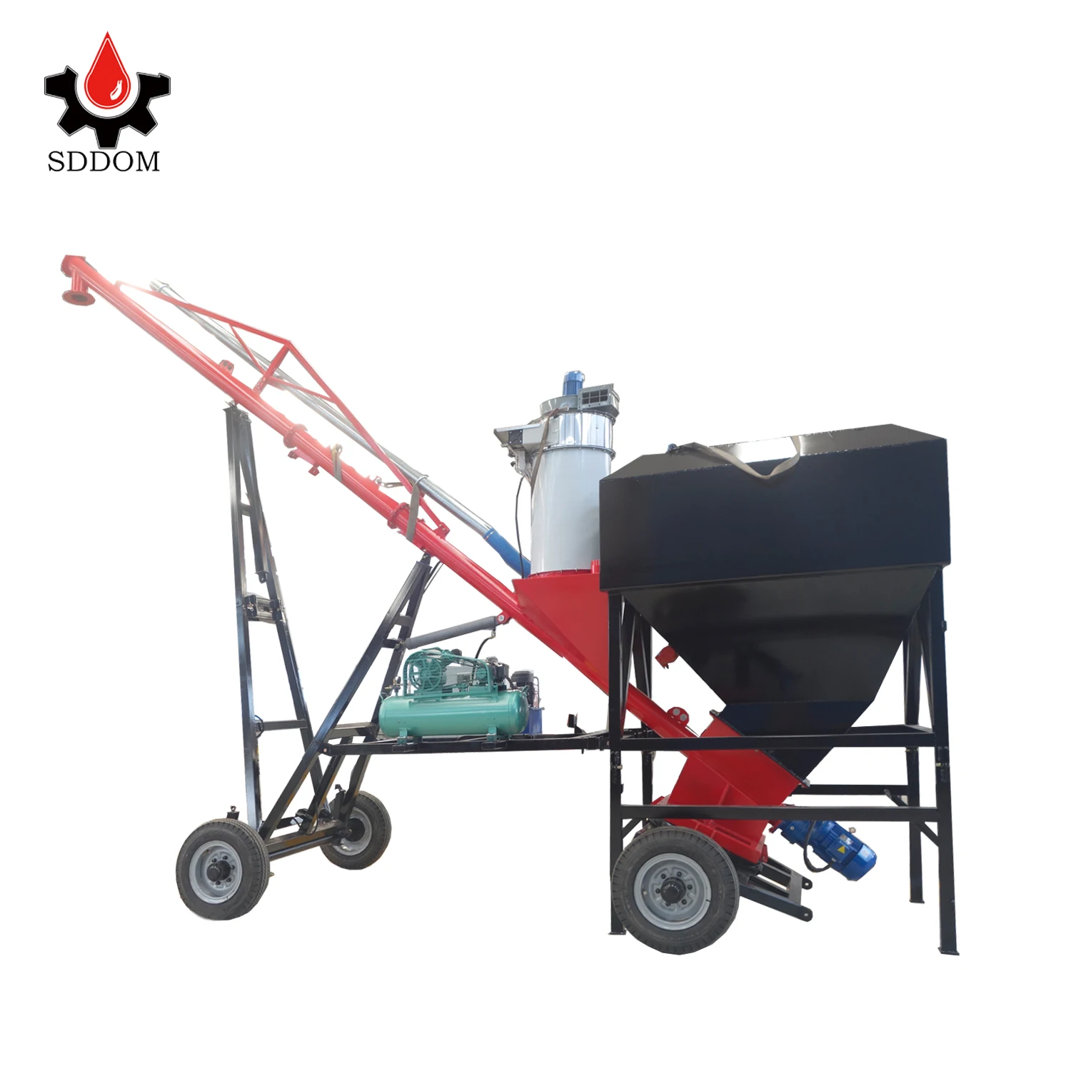 Double Discharge Cone Cement Powder Silo with All Accessory