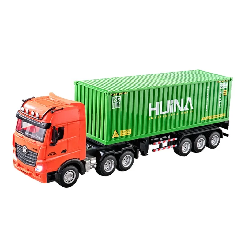 HUINA 1/18 Scale RC Container Truck 2.4GHz 9 Channels 1317 Alloy Remote ...