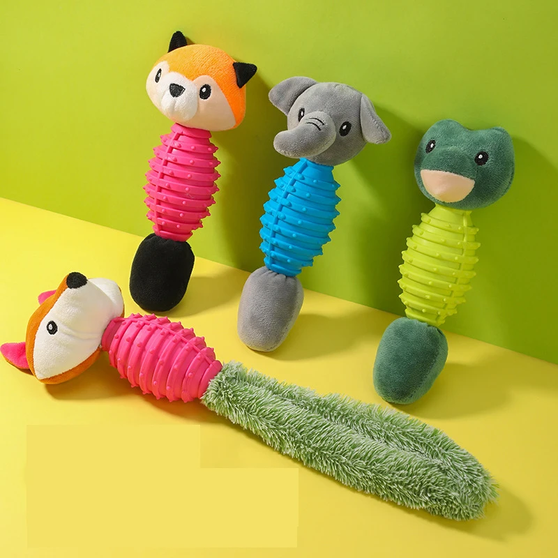 Manufacturer Wholesale Plush Tpr Dog Chew Toys Frog Fox Squirrel - Buy ...