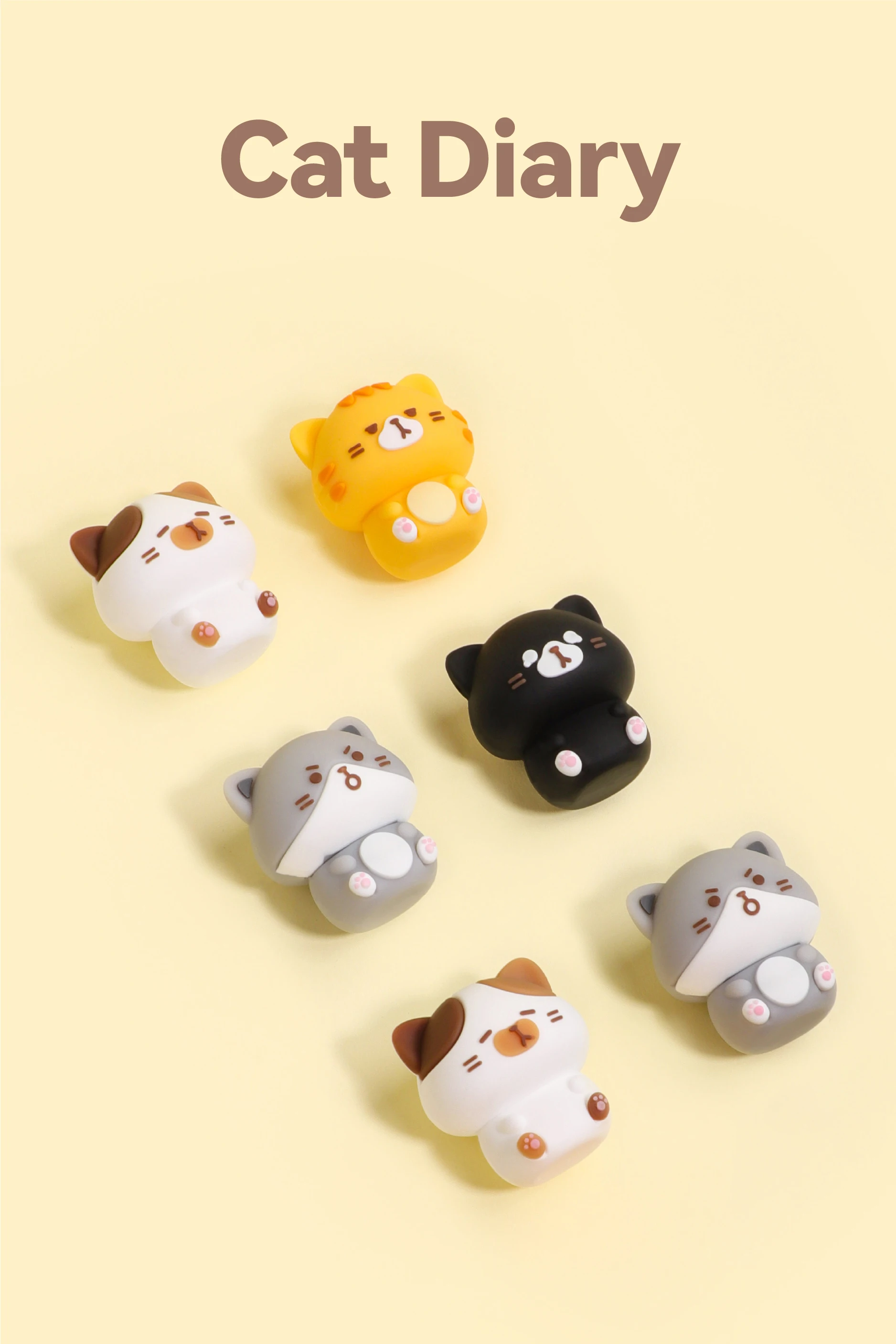 Wholesale Custom Cartoon Eraser 3D Stationery Cute Cat Shapes