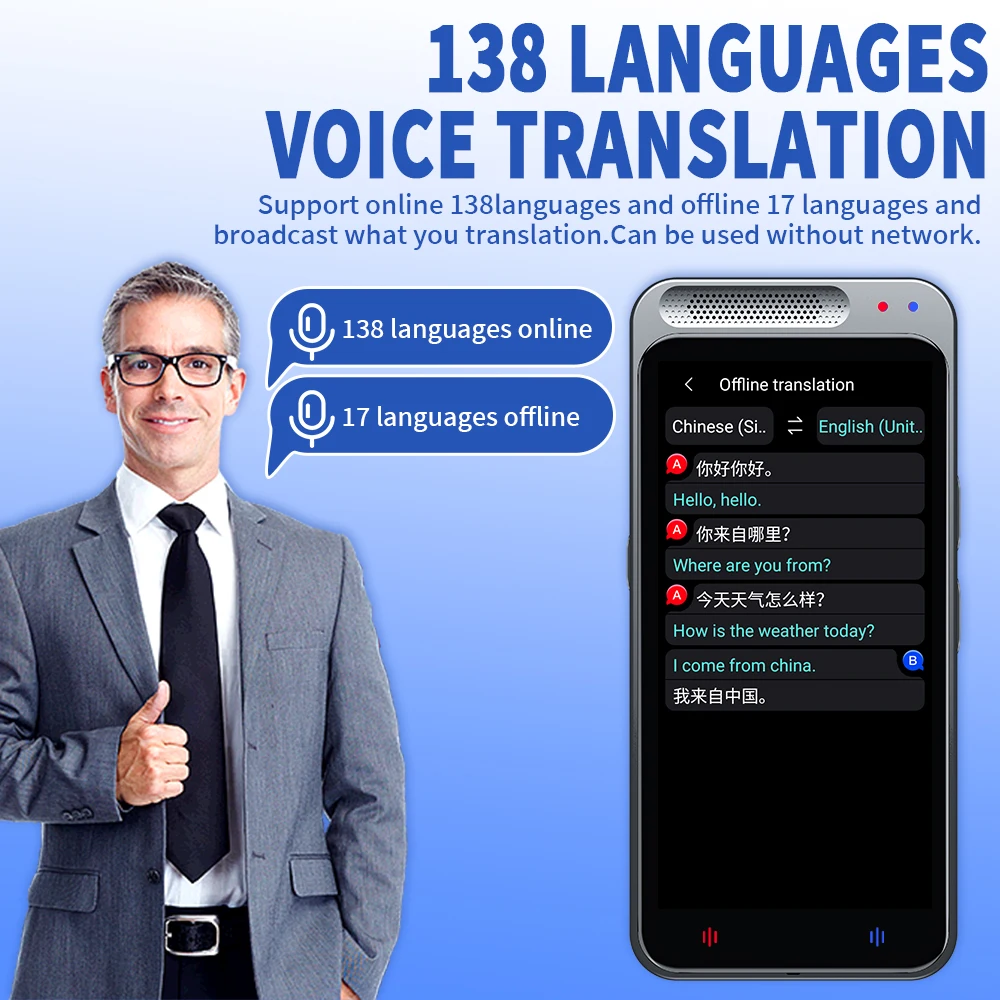 Oem Chat-gpt Vormor Z6 Voice Translator Ai Intelligent Speech ...