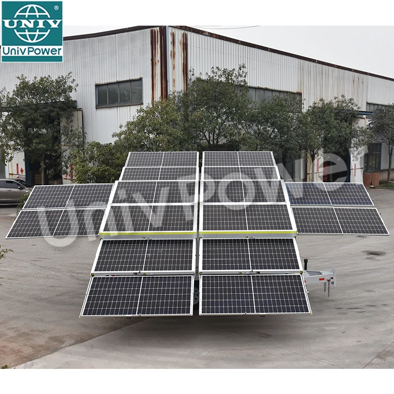 Alibaba.com: 6000W 10kW solar power kit with mobile solar trailer and ...