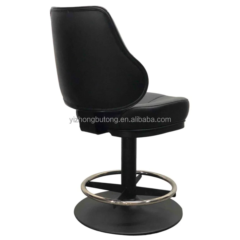 Wholesale Black Leather Metal Leg Poker Casino Chair For Sale,High Back ...