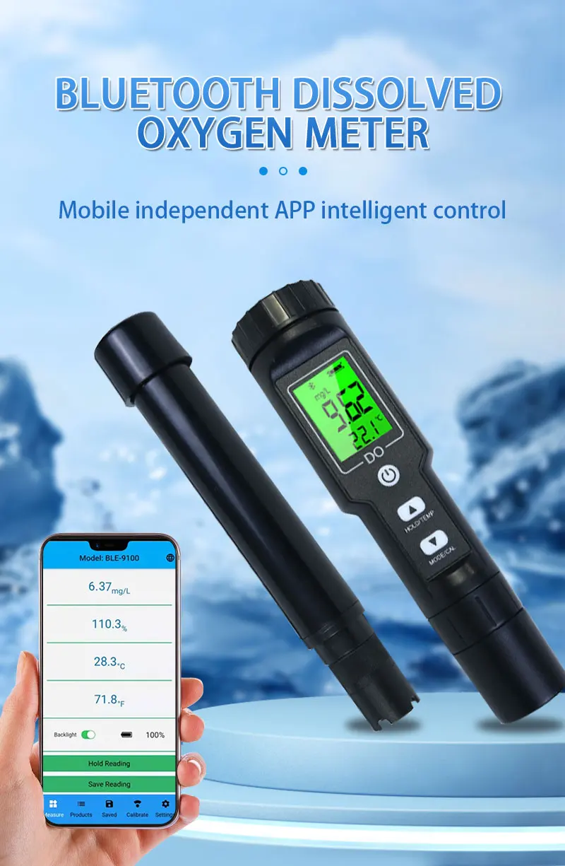 BLE-9100 Sensor Dissolved Oxygen Analyzer - Portable & Accurate