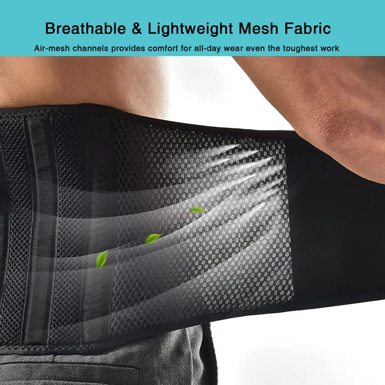 Adjustable Fully Elastic Nylon Back Pain Relief Tightening Brace ...