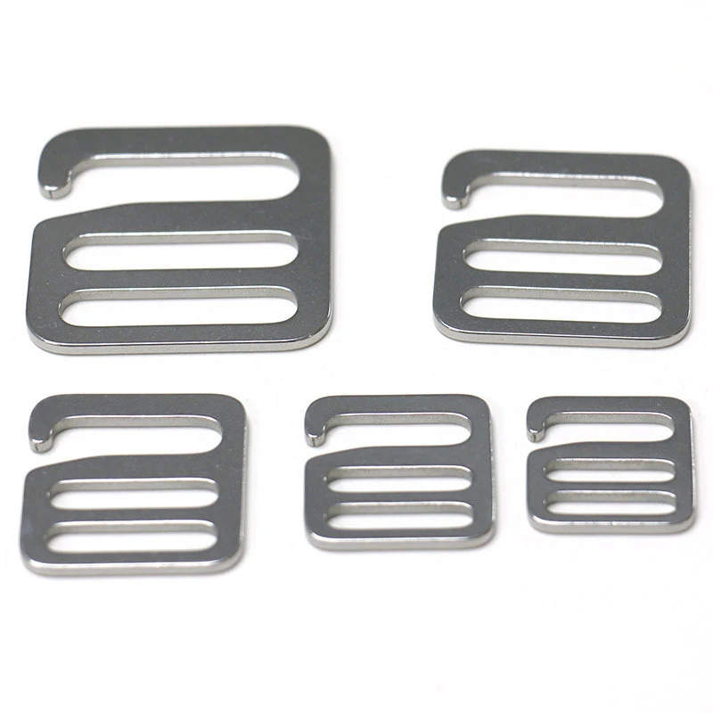 Metal Ladder Lock Slider Stainless Steel Webbing Buckles G-Hook for ...